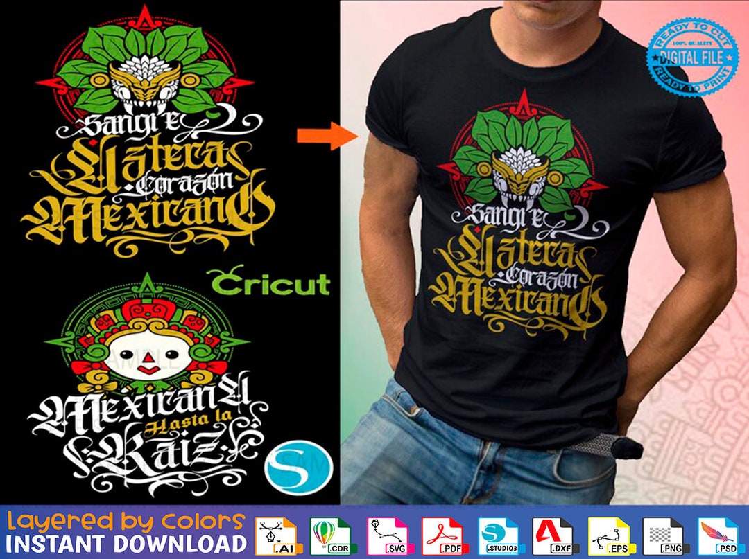 Mexican Chingón Svg - Mexican Chingon Svg - Sangre Azteca Mexicano ...