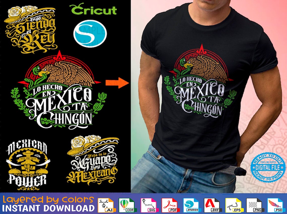 Mexican Chingón Svg 4 En 1 Mexican Chingon Svg Viva Mexico - Etsy