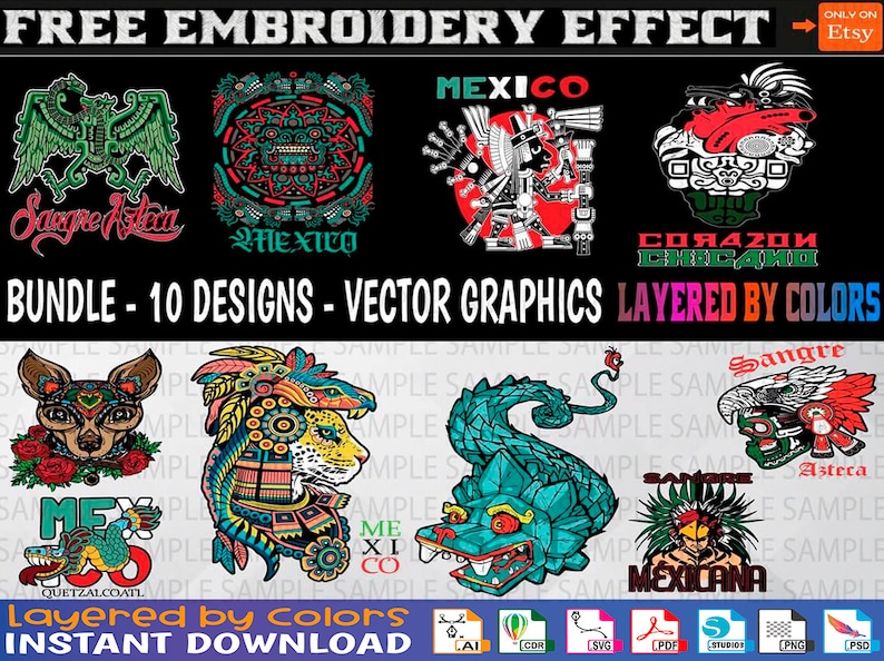 México Chingón Svg - Aztec - Jaguar Warrior Svg - Quetzalcoatl- Mexican ...