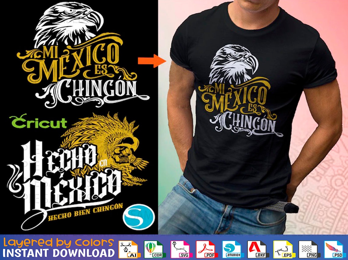Mexican Chingón Svg Mexican Chingon Svg Hecho En México - Etsy