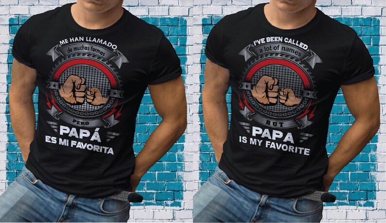 Fist Bumps English and Spanish Version Dad and Son / Dad - Etsy
