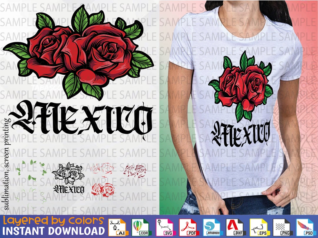 Mexican Design - Mexican Rose - Mexican Flower - Mexico Svg - Mexico ...