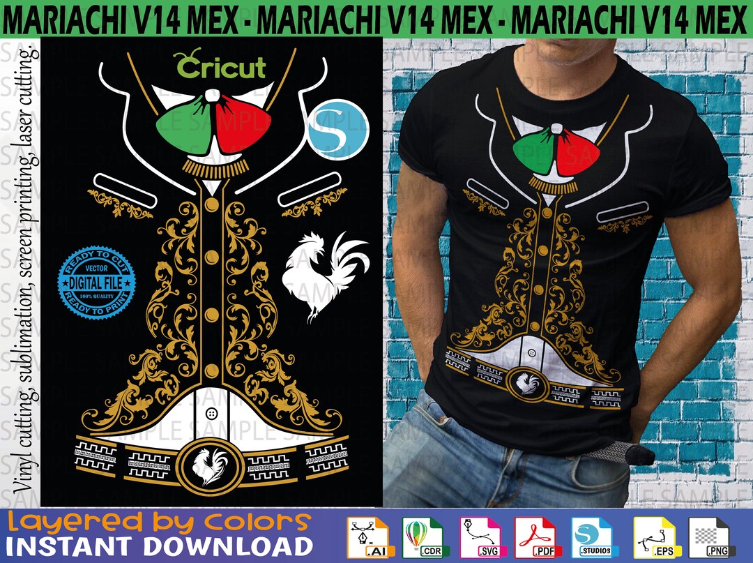 Mariachi Svg V14 MEX - Mariachi Vector - Mariachi Editable - Cut File ...