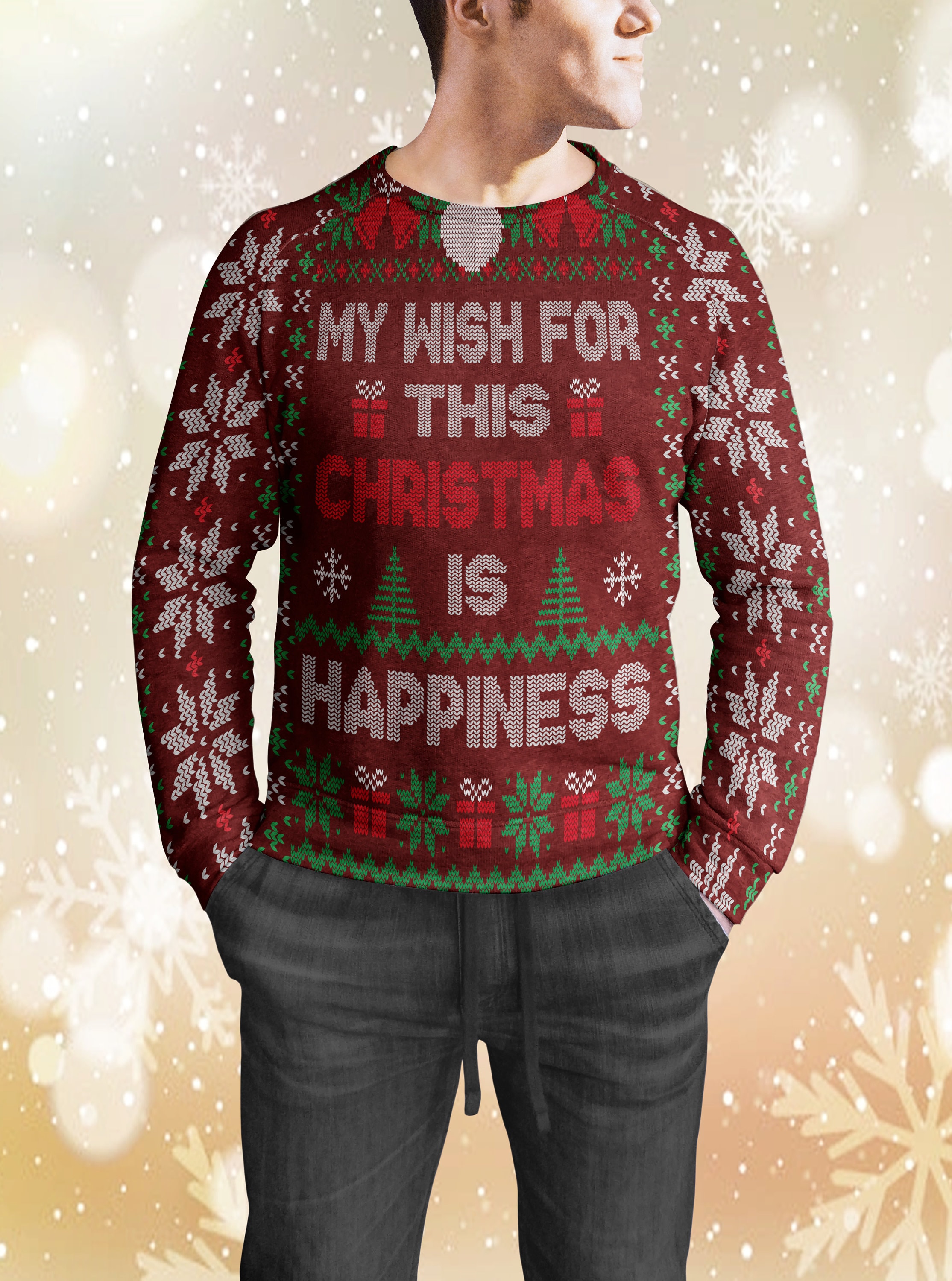 Ugly Sweater Bundle, Layered & Welded by Color and 100% Editable ...