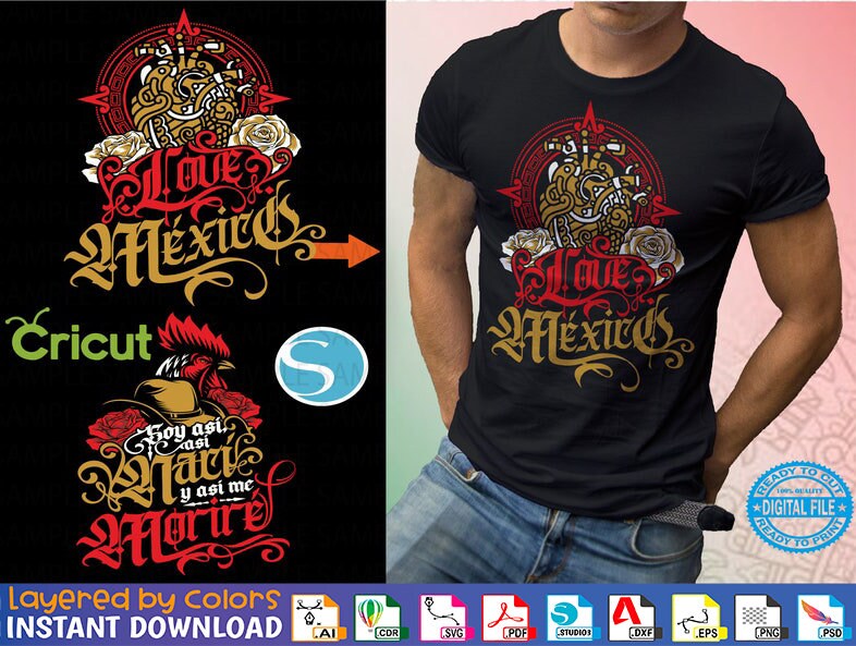 Mexican Chingón Svg - 2 in 1 - Viva México Svg - Amor a La Mexicana ...