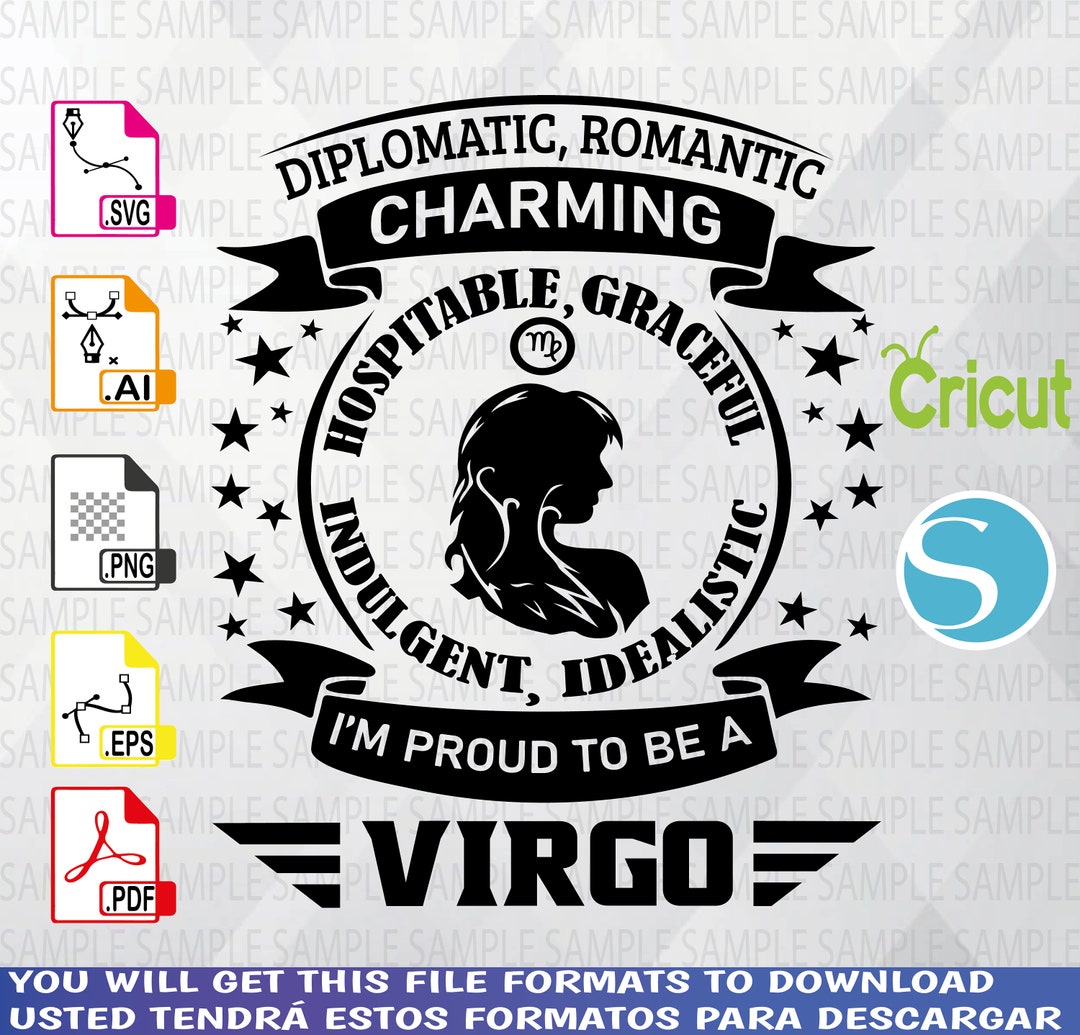 Virgo Svg - Virgo Zodiac Sign Svg - Zodiac Svg - Instant Download ...