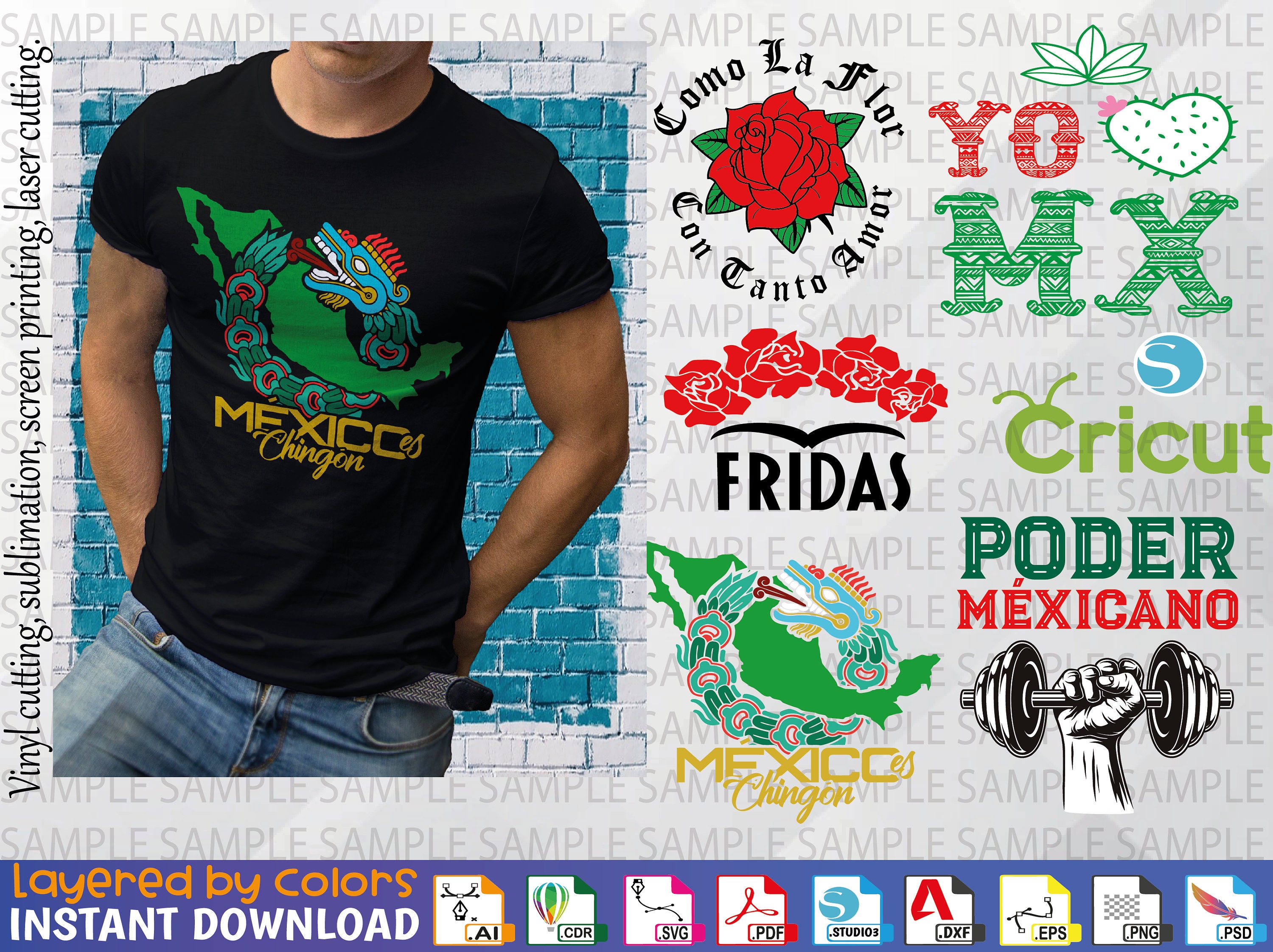 Mexican Quetzalcoatl svg México Chingón I love Mexico - Etsy México