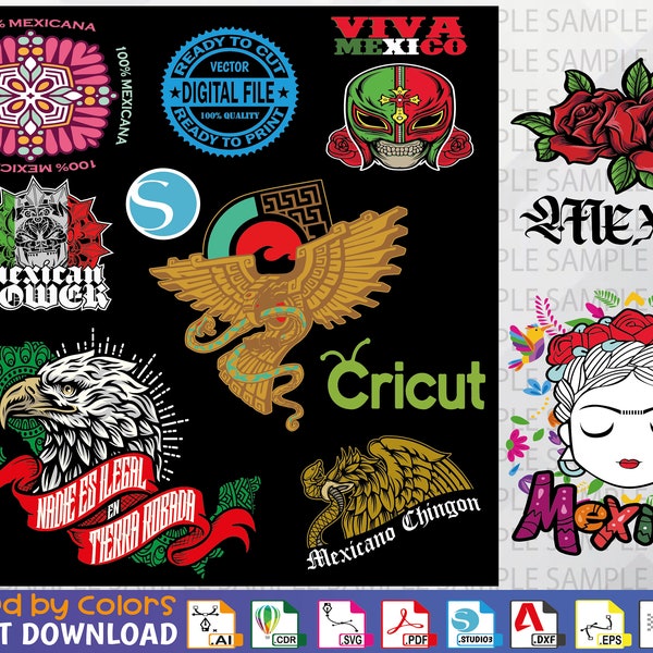 Mexican Bundle Svg - Etsy