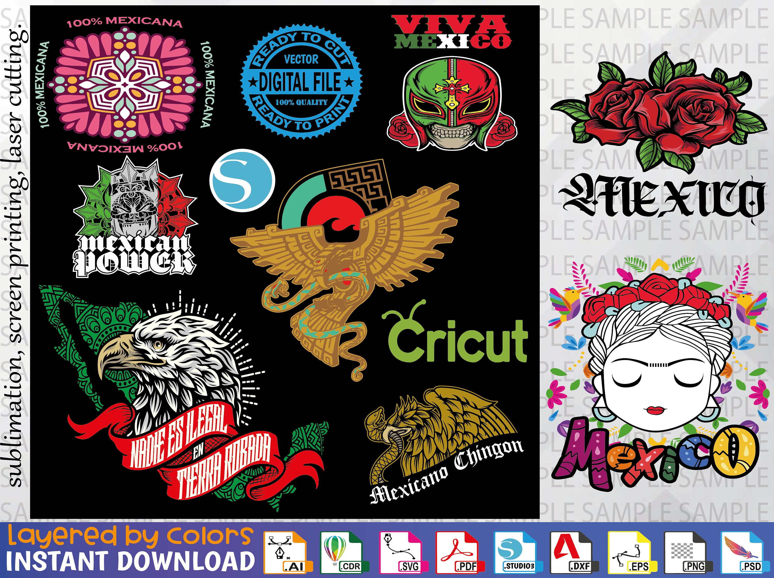 Mexican chingón svg 8 en 1 Mexican chingon svg Mexican - Etsy México