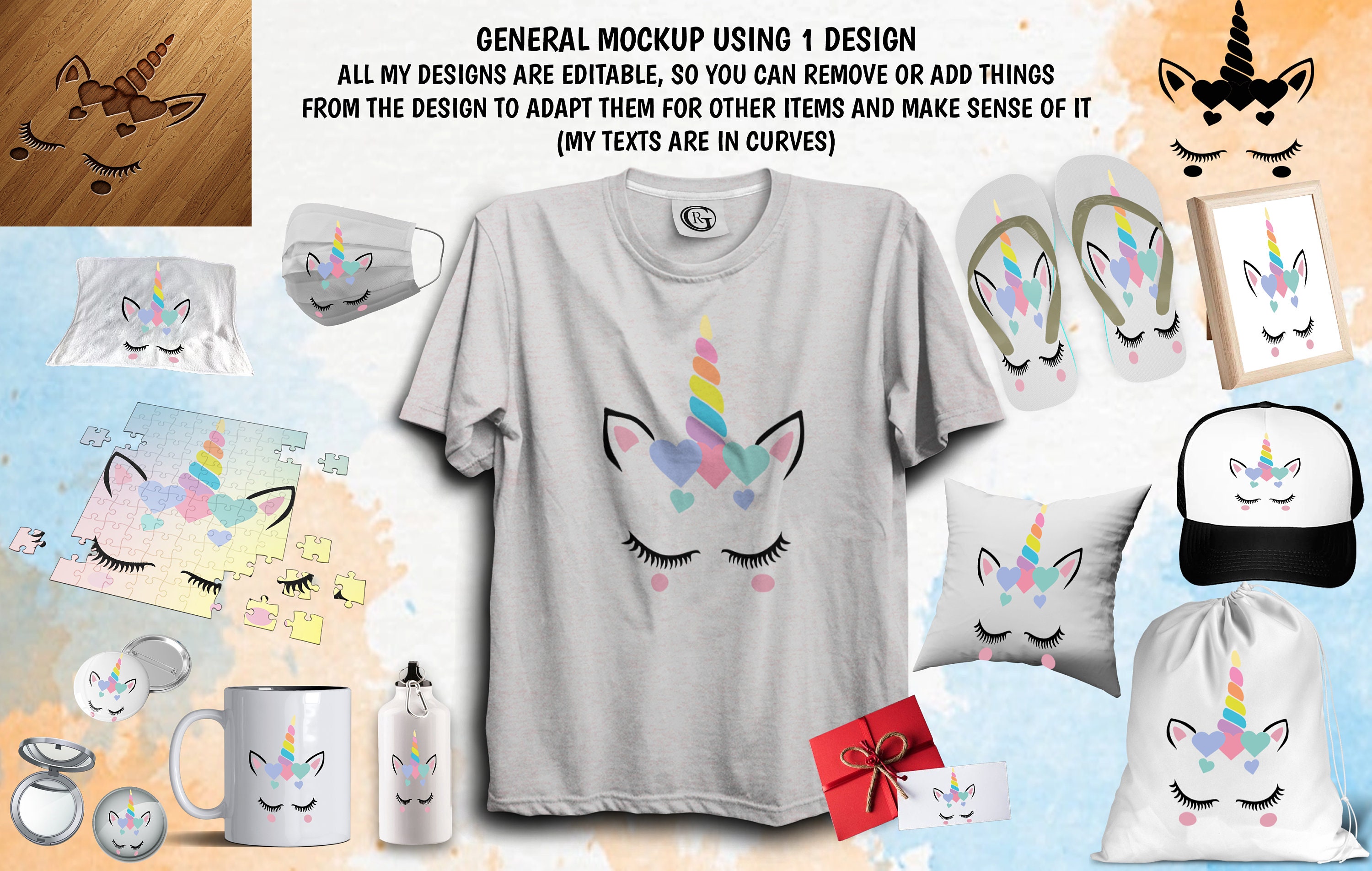 Mega Pack Unicornio Svg Unicorn Clipart Cara De Unicornio - Etsy