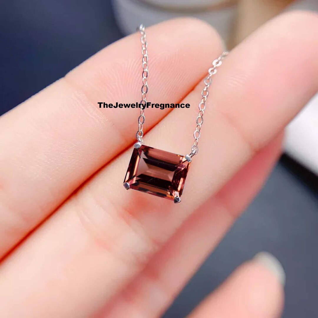 Emerald Cut Zultanite Necklace for Women Color Changing Gemstone ...