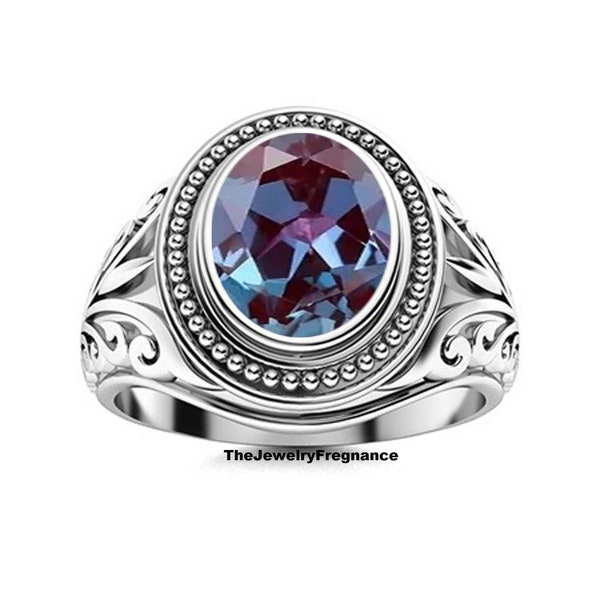 Alexandrite Ring Men - Etsy