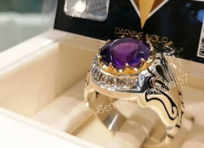 Amethyst Men's Ring Mens Handmade Ring Turkish Handmade - Etsy