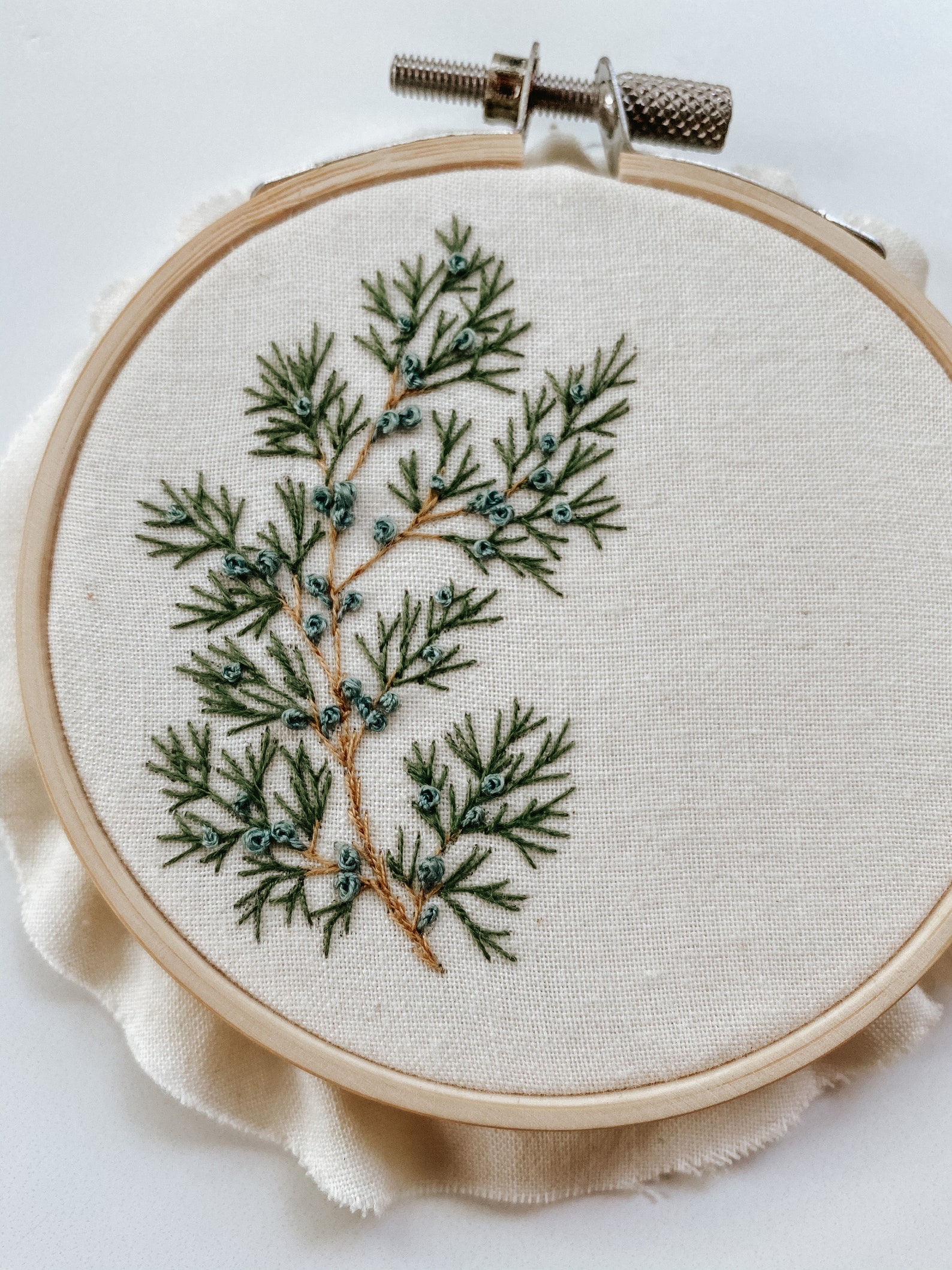 Embroidery Kit: Juniper, DIY Kit for Beginner or Intermediate Skill ...