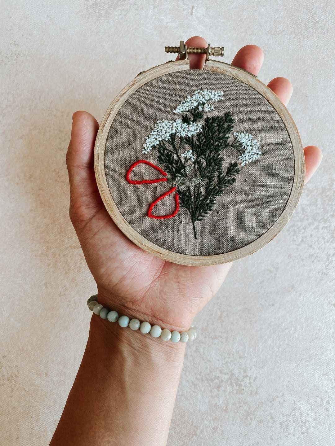 Embroidery Pattern: Yarrow Harvest - Etsy