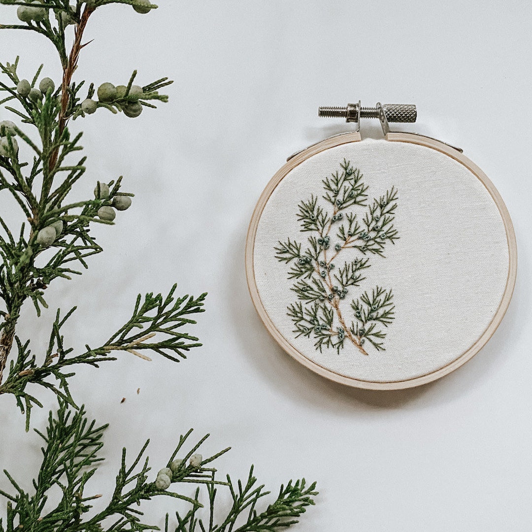 Embroidery Kit: Juniper, DIY Kit for Beginner or Intermediate Skill ...