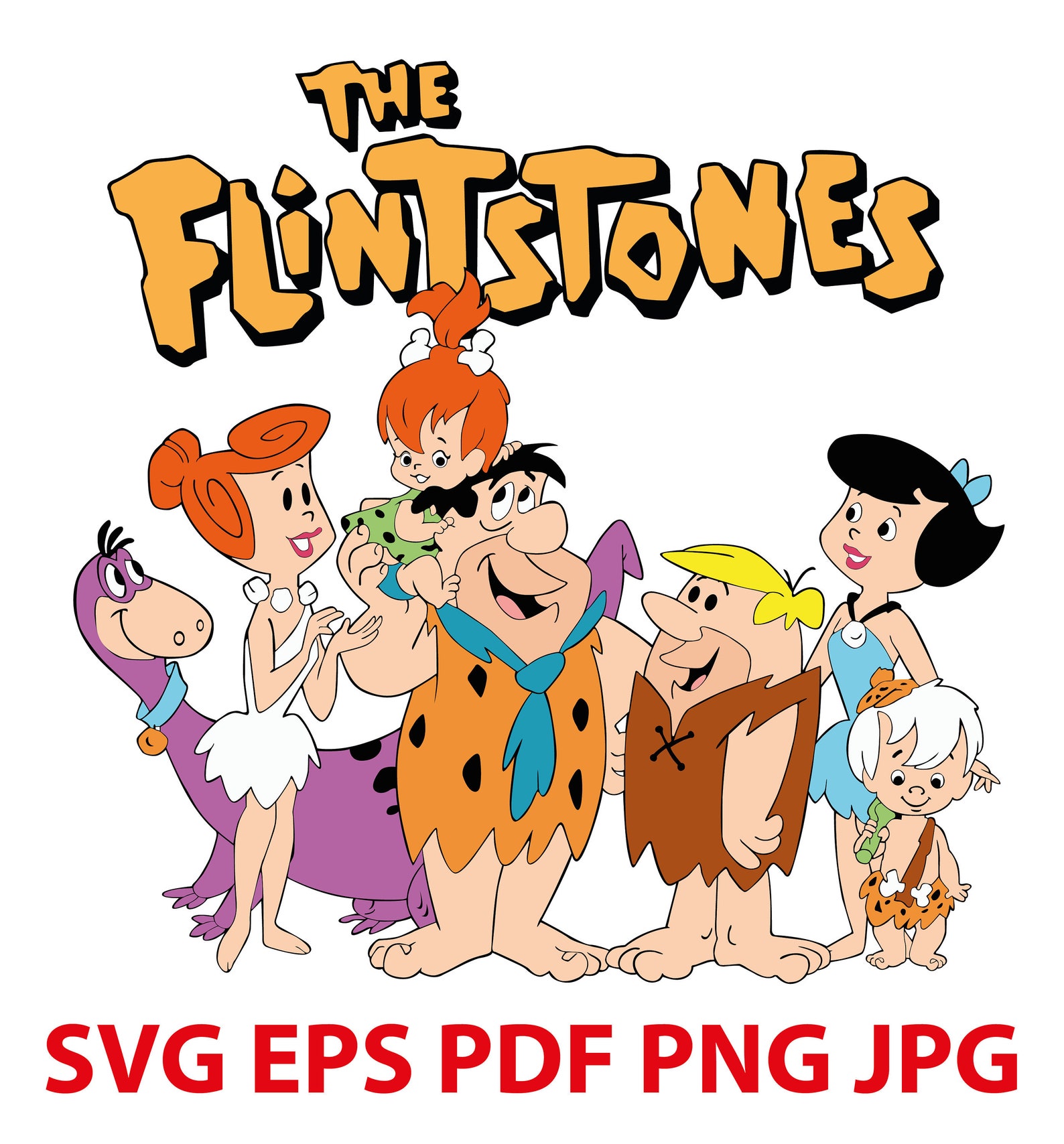 The Flintstones Clipart The Flintstones logo SVG Digital | Etsy