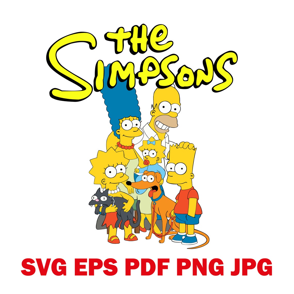 The Simpsons Simpsons Clipart Simpsons SVG Cartoon | Etsy