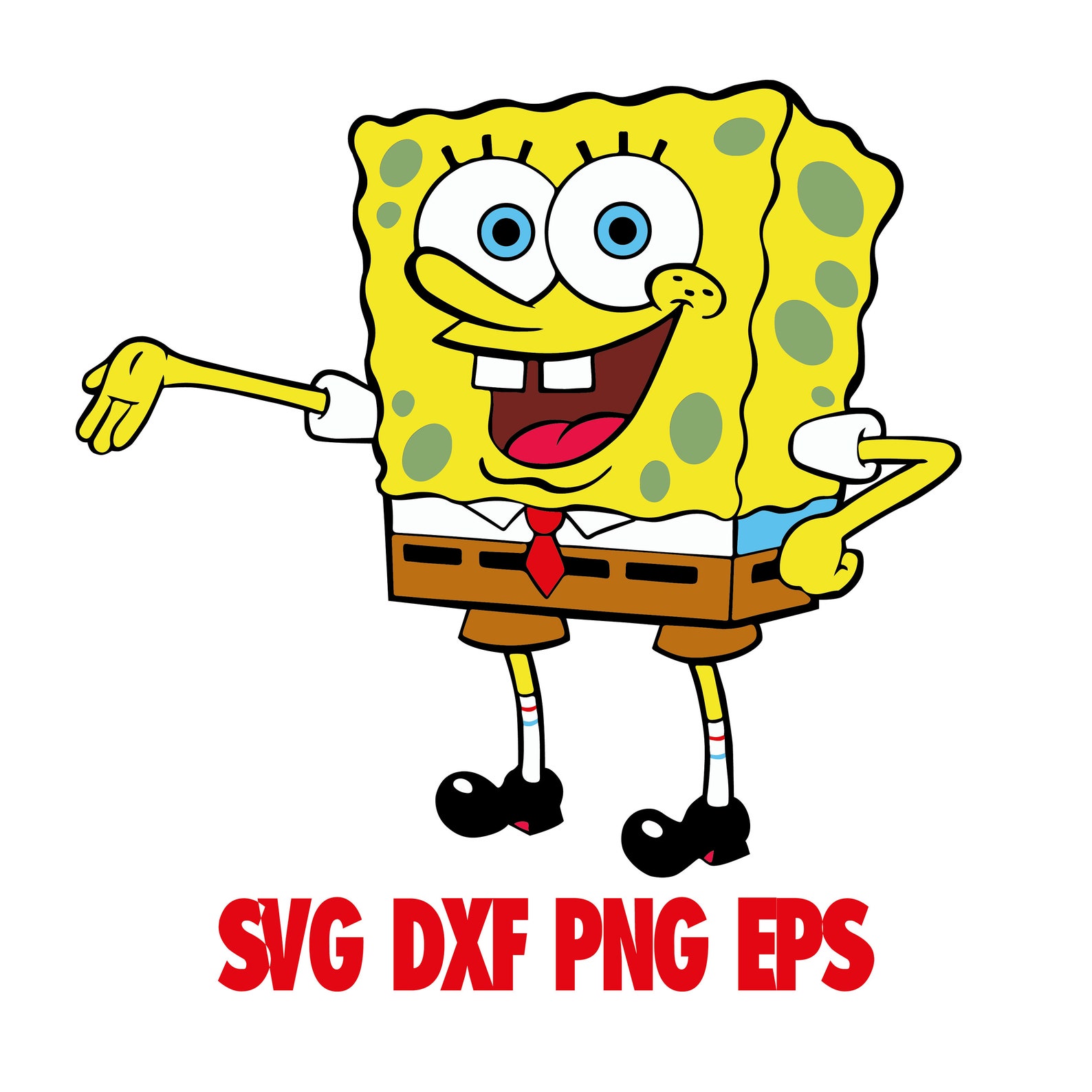 SVG Clipart SVG Cartoon Clipart Cricut SVG Png SpongeBob | Etsy
