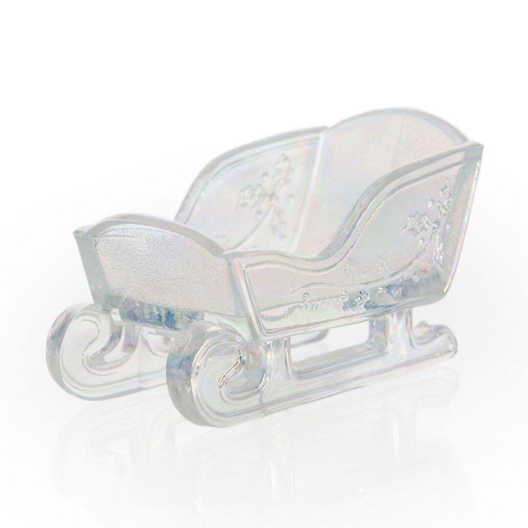 Mosser Glass Vintage Style Glass Christmas Collectible Sleigh Etsy