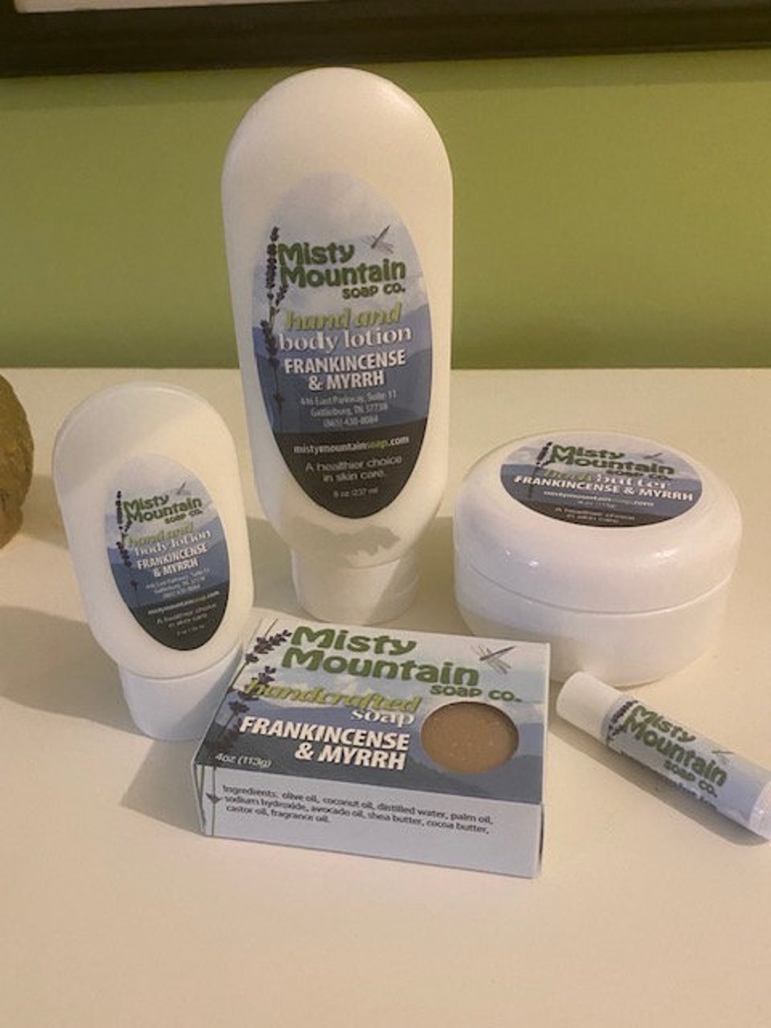 Misty Mountain Soap Gift Assortment Lotion Soap Lip Balm Body Butter ...