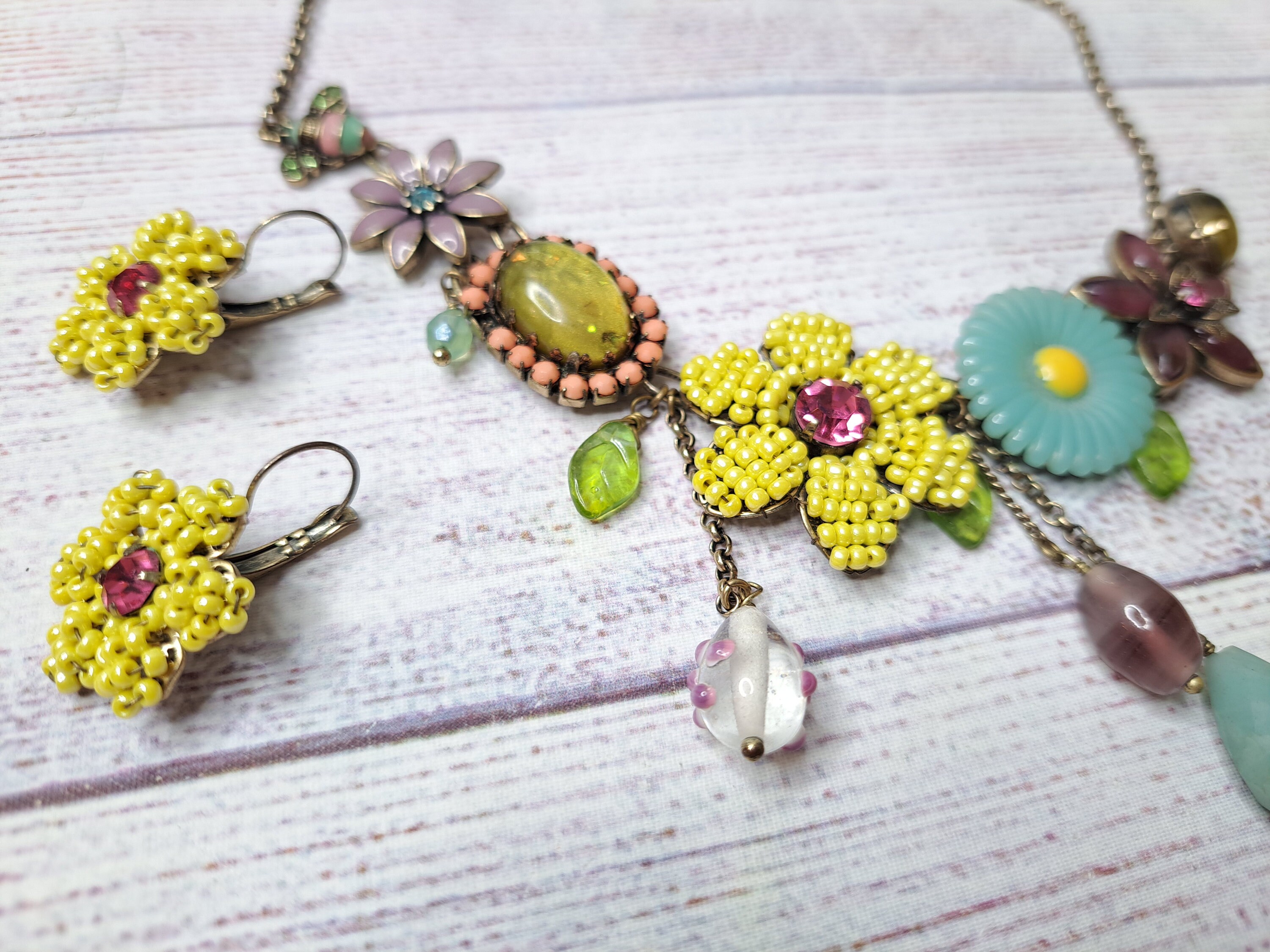 Vintage 2000s Bohm Whimsical Spring Delight Statement Jewelry Set 3 ...