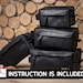 Leather Make up Bag Pattern, Toiletry Bag Pattern, Toiletry Bag Pdf ...