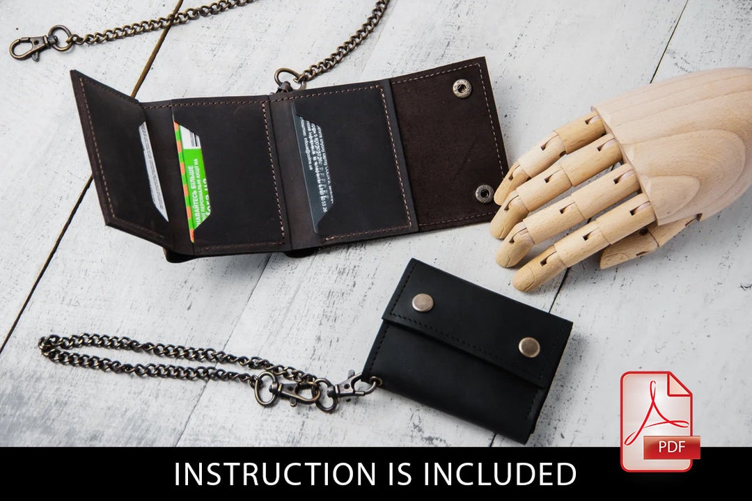 Chain Wallet Pdf,leather Biker Wallet Template,leather Biker Wallet ...