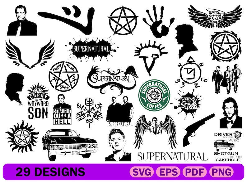 Supernatural svg files for cricutSupernatural svg | Etsy
