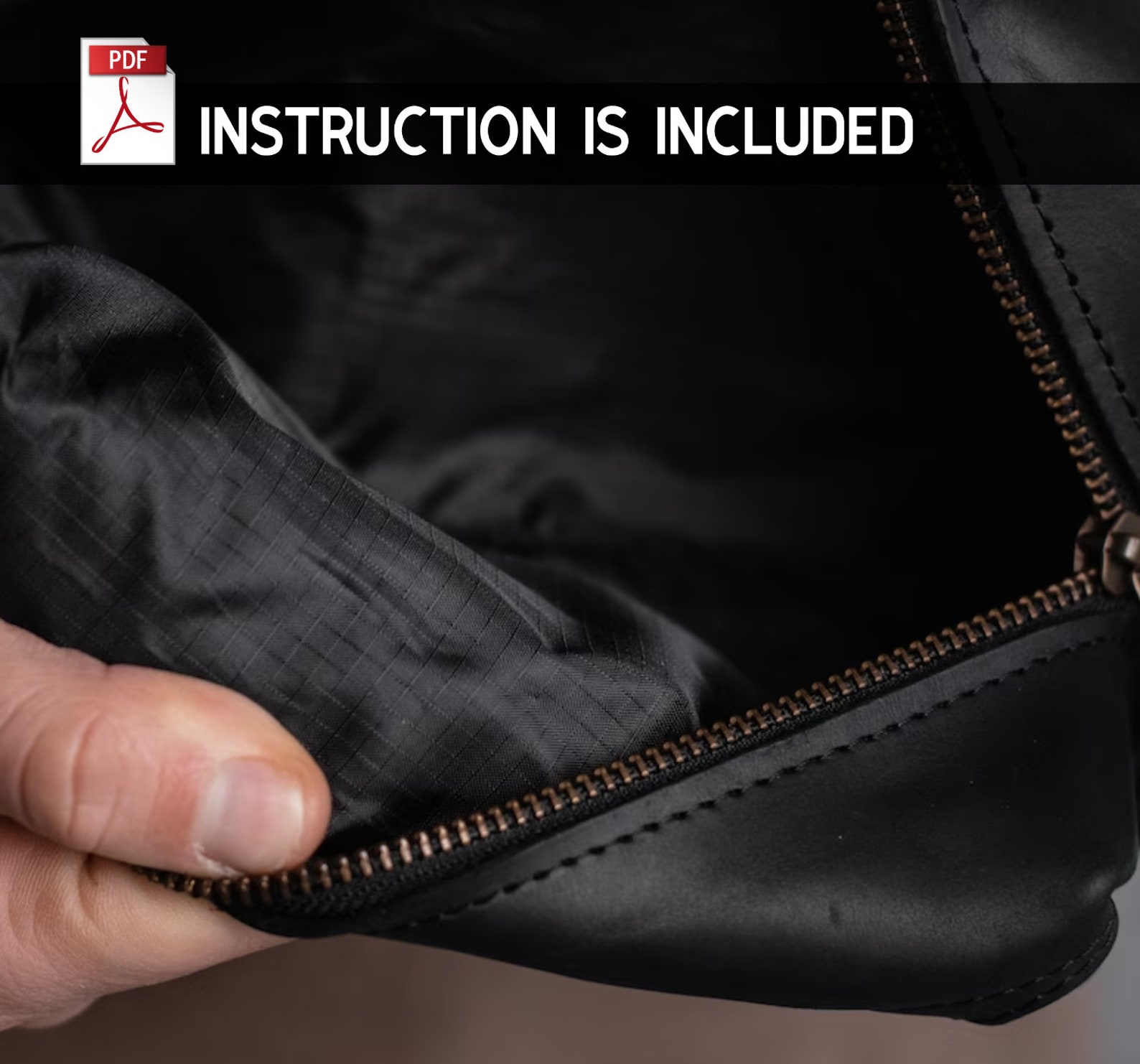Leather Make up Bag Pattern, Toiletry Bag Pattern, Toiletry Bag Pdf ...
