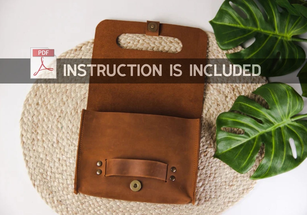 Leather Clutch Pdf, Leather Clutch Pattern, Clutch Bag Pdf. Clutch Bag ...