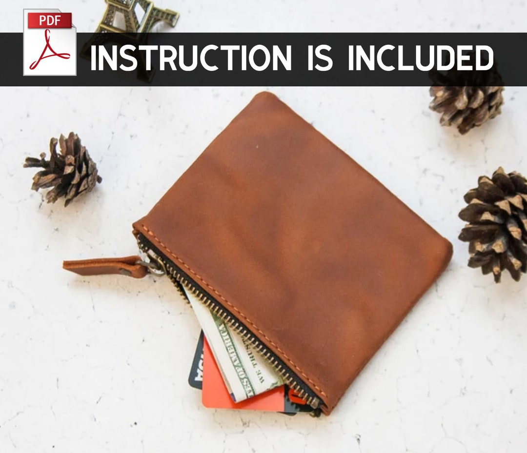 Leather Coin Purse Pattern, Coin Purse Pattern, Coin Purse Pdf, Coin ...