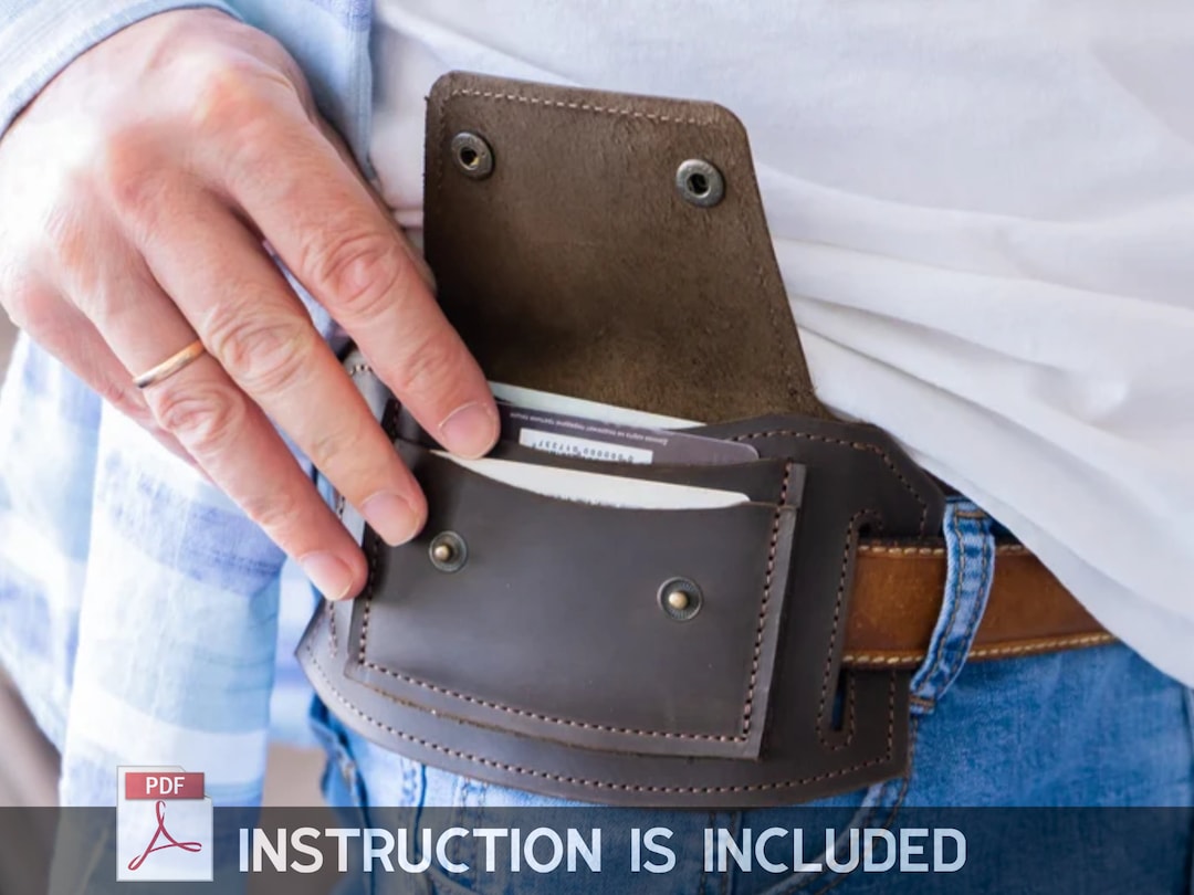 Leather Belt Wallet Pattern, Leather Belt Pouch Pattern, Leather Belt ...