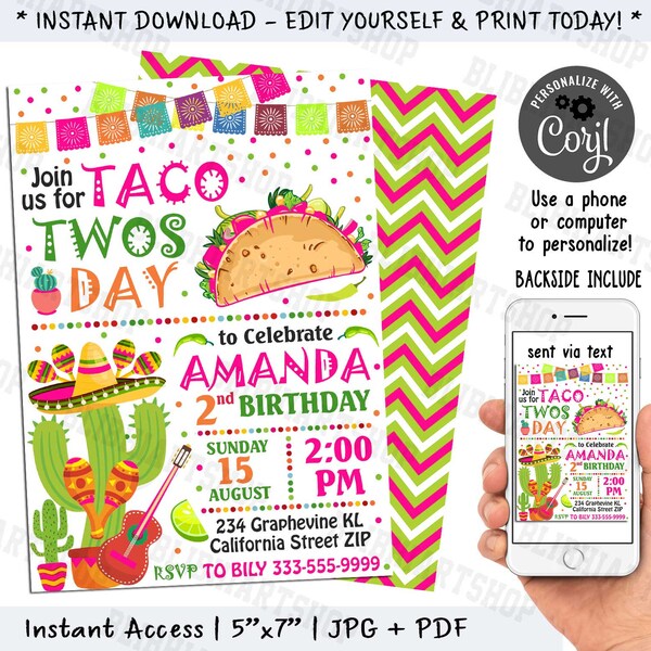 Taco Tuesday Invitation - Etsy