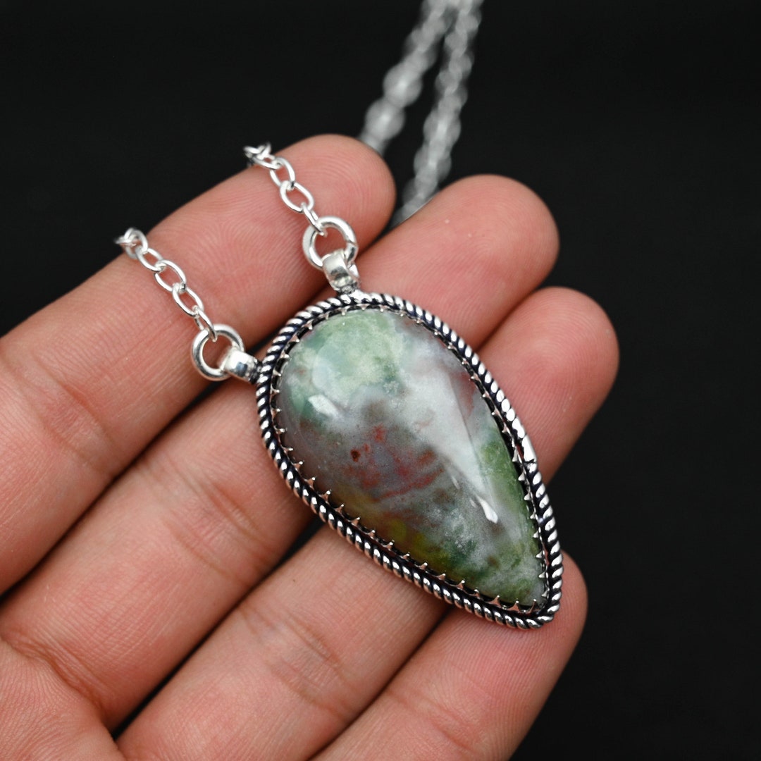 Elegant Ruby Gemstone Necklace 925 Sterling Silver Plain Necklace ...