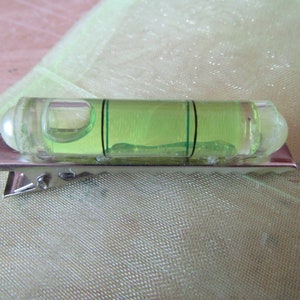 Spirit Bubble Level Faux Pearl Silvertone Hair Clip on Gift Card ...