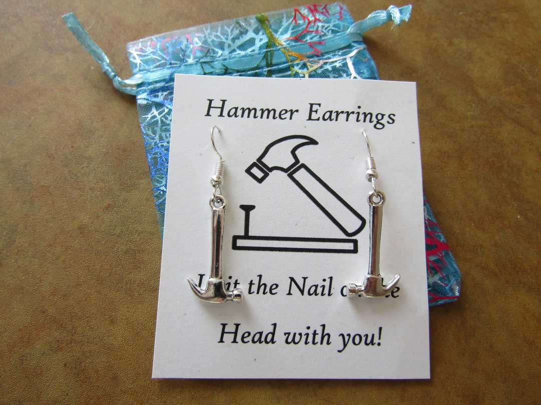 Funny Joke Hammer Charm i Hit the Nail on the Head With You Gift Card ...