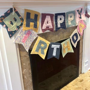 Easy Happy Birthday Banner Sewing Pattern - Instant Download PDF - Etsy
