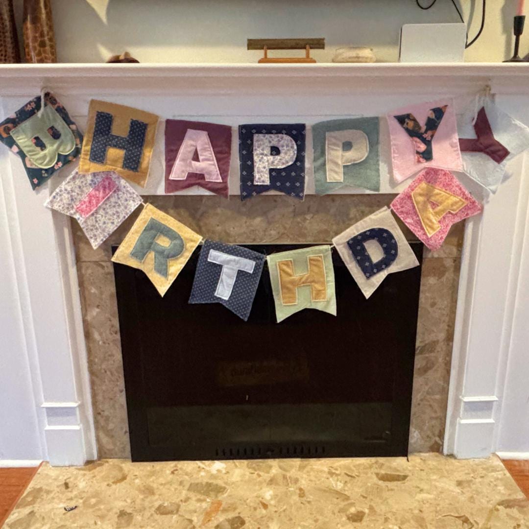 Easy Happy Birthday Banner Sewing Pattern - Instant Download PDF - Etsy