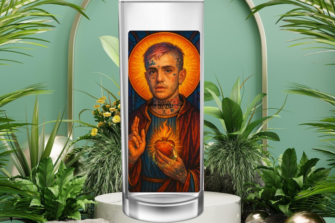 Saint Lil Peep Prayer Candle – Emo Rap Angel Tribute | 7-day Memorial ...