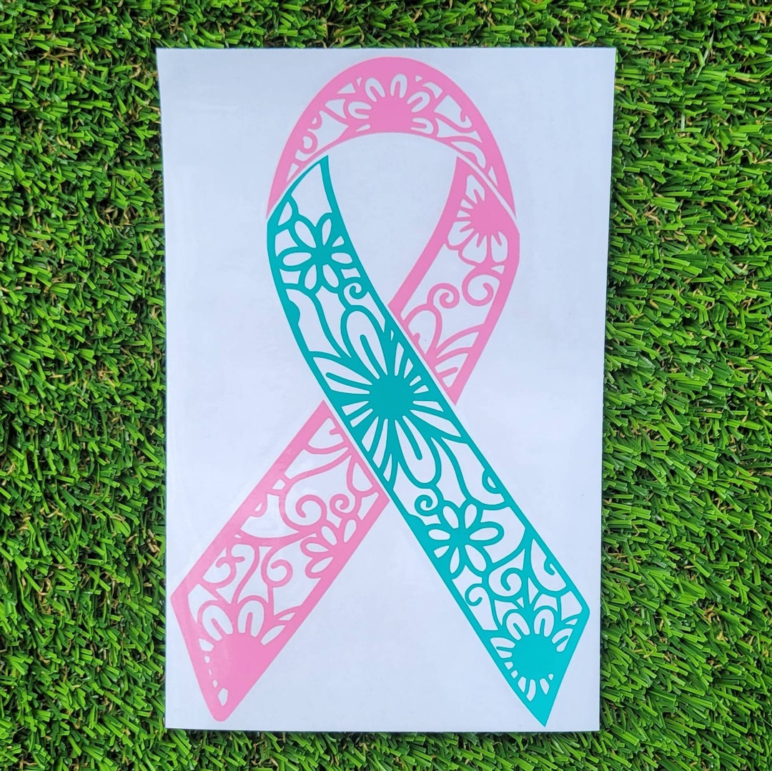 Awareness Ribbon Vinyl Decal | Customize | Ribbon Decal | Sticker | Car ...