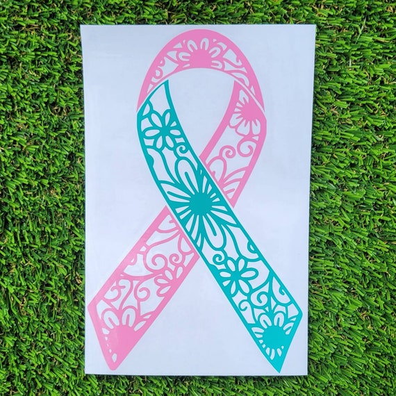 Awareness Ribbon Vinyl Decal Customize Ribbon Decal - Etsy