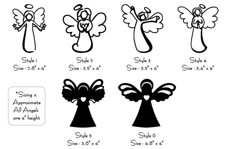 Angel Vinyl Decal - Etsy