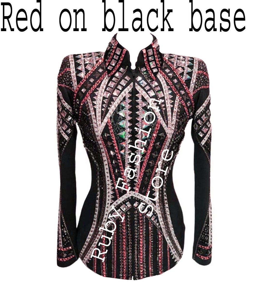 Women Western on Black Base Showmanship Jacket - Etsy
