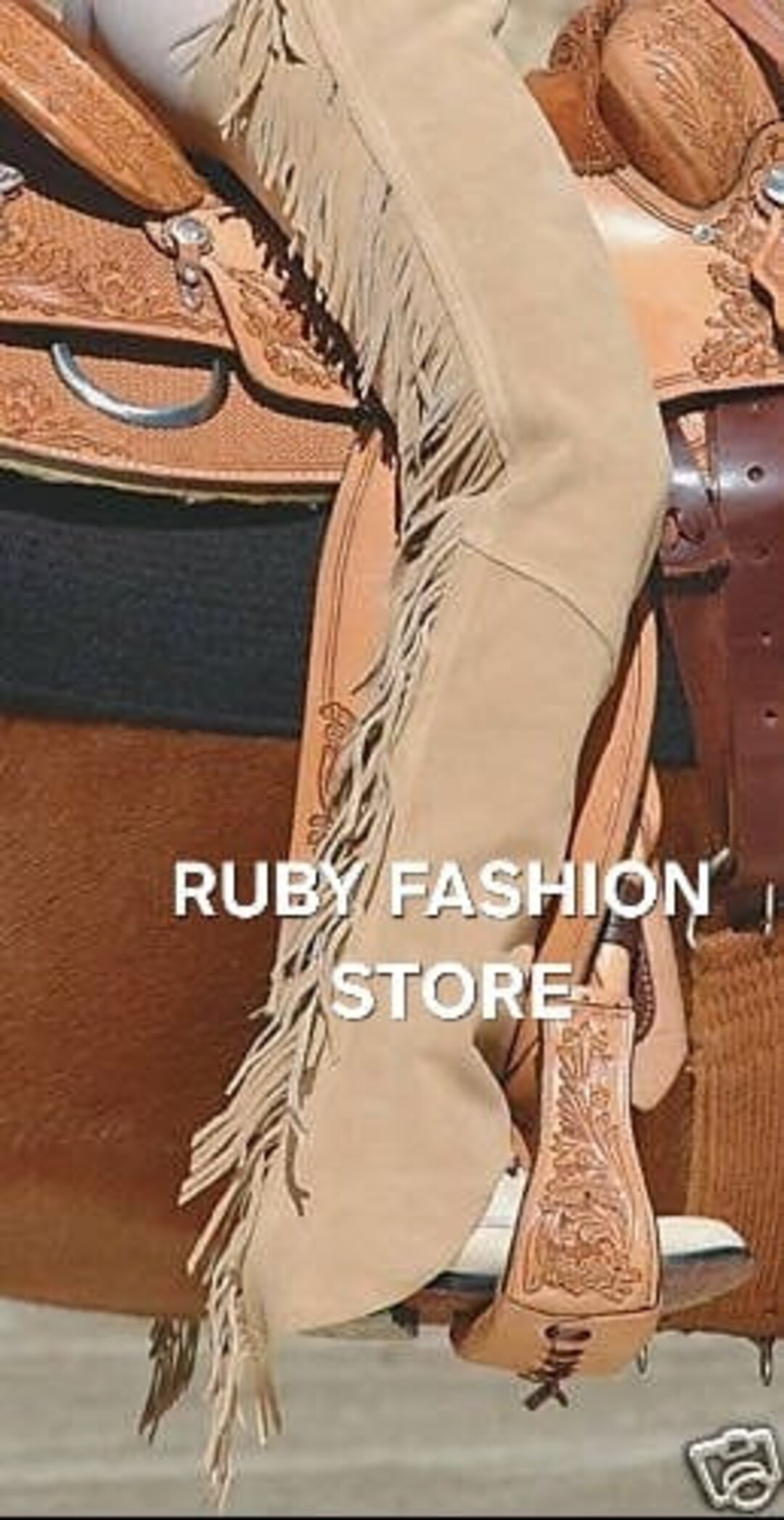 Simplicity Suede Chap Fringed Chap Custom Made Chap Hand Made Chap ...