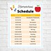 Editable Homeschool Schedule, 2020-2021 Homeschool Planner, Printable ...