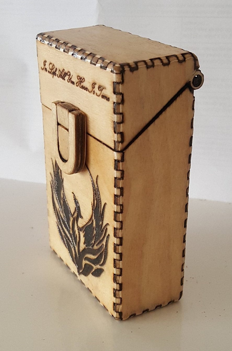 Laser Cut Cigarette Box for King Size Case Laser Cut Files SVG DXF ...