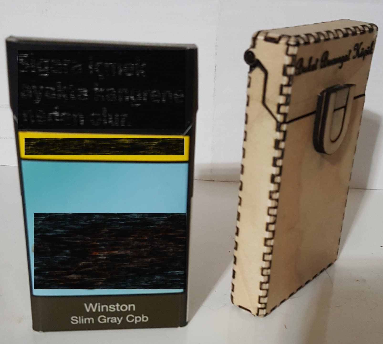 Laser Cut Cigarette Box for Slim Long Case Laser Cut Files SVG DXF ...