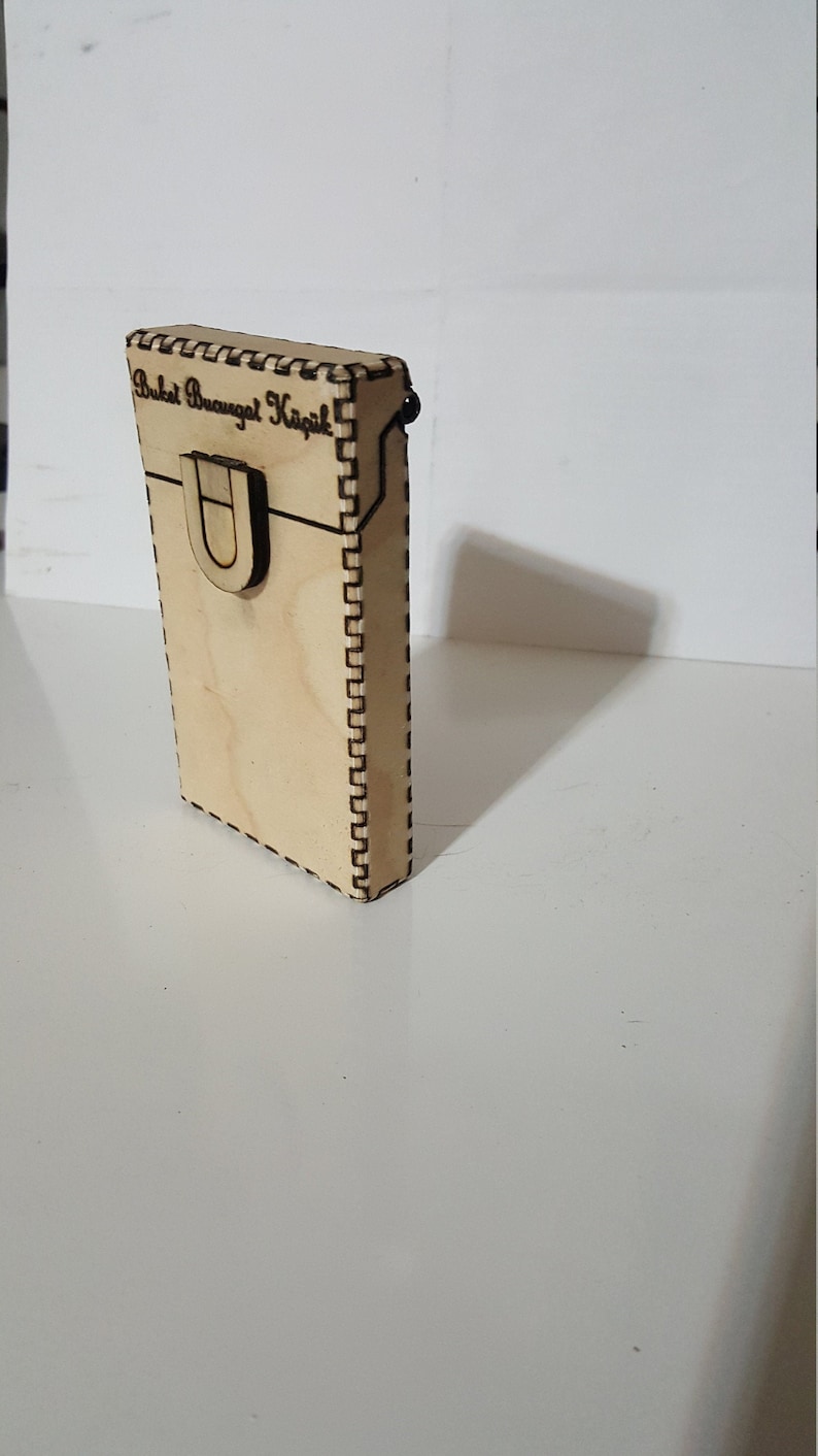 Laser Cut Cigarette Box for Slim Long Case Laser Cut Files SVG DXF ...