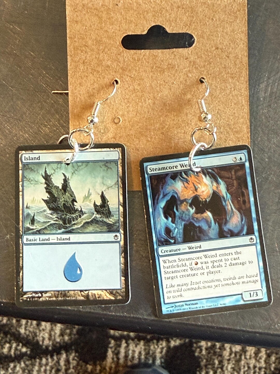 MTG Minicard Earrings - Heavy Weight Paper - Allergen Free - Etsy
